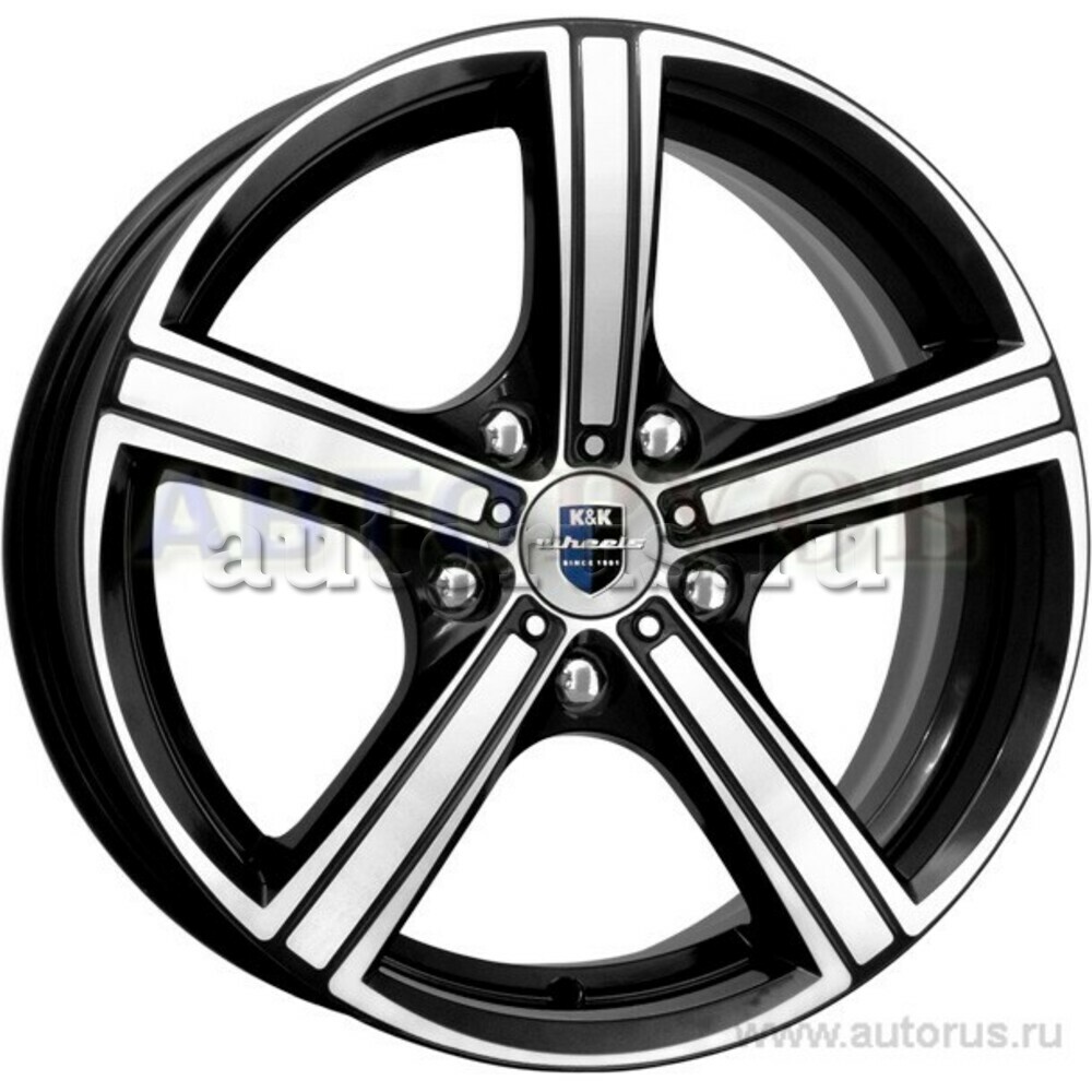 Диск литой R15 6.5J 4x100/54.1 ET48 КИК Спринт алмаз черный 13061 КИК ...