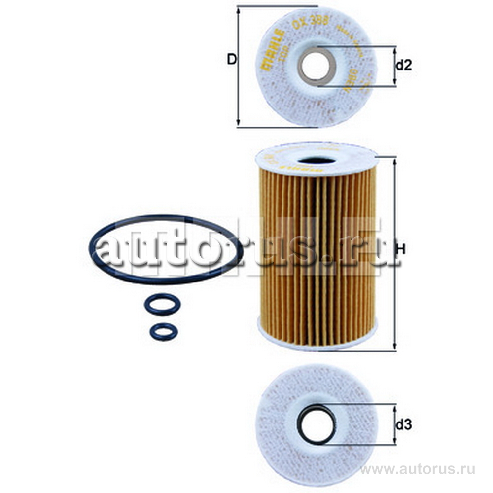 Фильтр масляный KNECHT/MAHLE OX388D KNECHT/MAHLE артикул OX388D - цена ...
