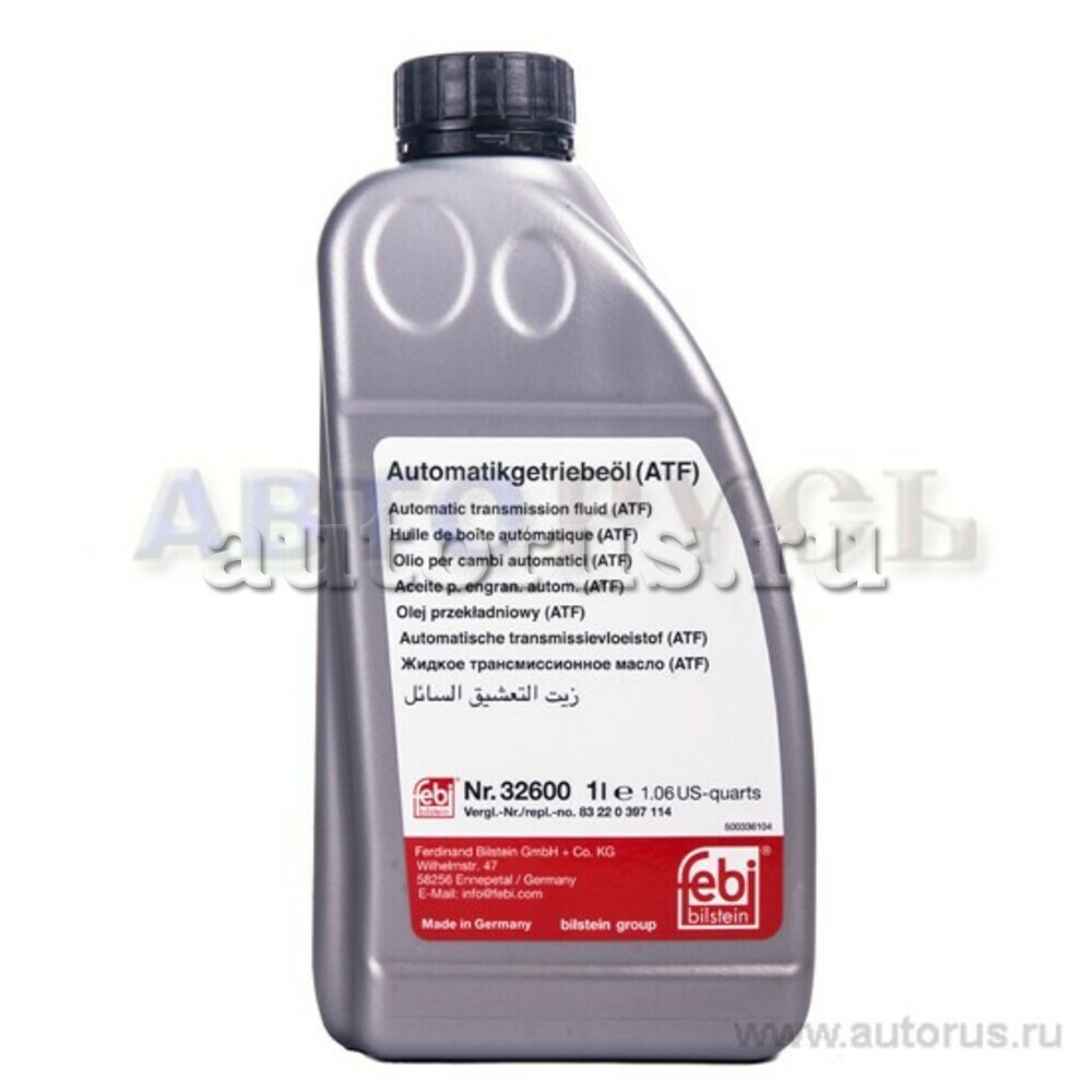 Масло трансмиссионное Febi DEXRON VI 1 л 32600 FEBI артикул 32600 ...