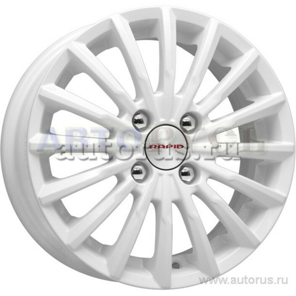 Диск литой R14 5.5J 4x98/58.6 ET40 КИК Акцент вайт 62885 КИК артикул ...