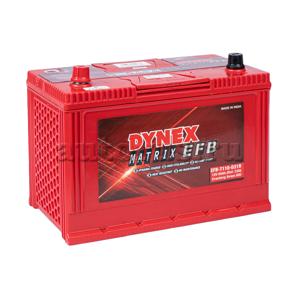 Аккумулятор EXIDE (Dynex) Matrix ASIA EFB 95 А/ч прямой L 305x173x225 ...