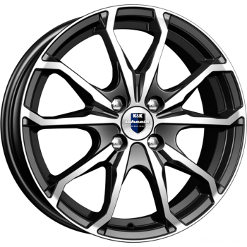 Диск литой R16 6J 4x100/60.1 ET50 КИК Brent Алмаз черный r75531 КИК ...