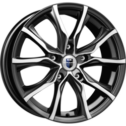 Диск литой R17 7.5J 5x120/72.6 ET34 КИК Твист алмаз черный r65464 КИК ...