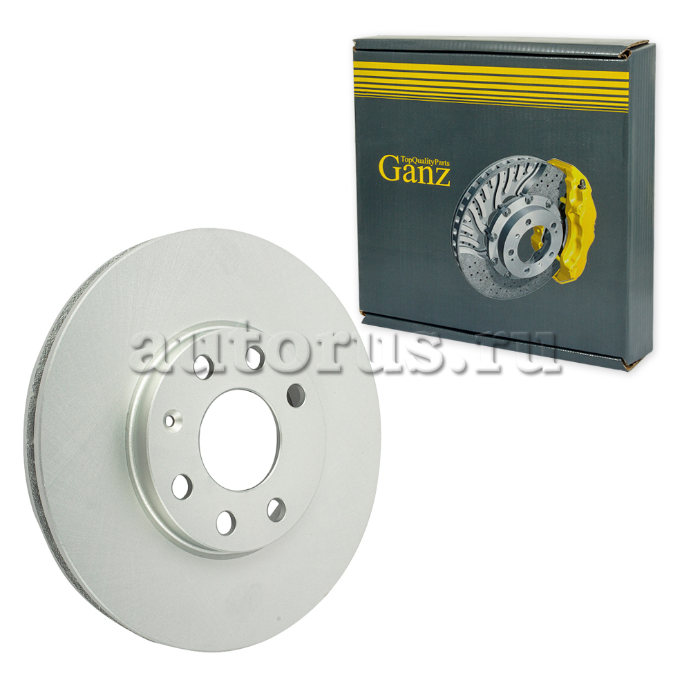 Диск тормозной передний с покрытием OPEL ASTRA G /Vent D=256mm GANZ ...