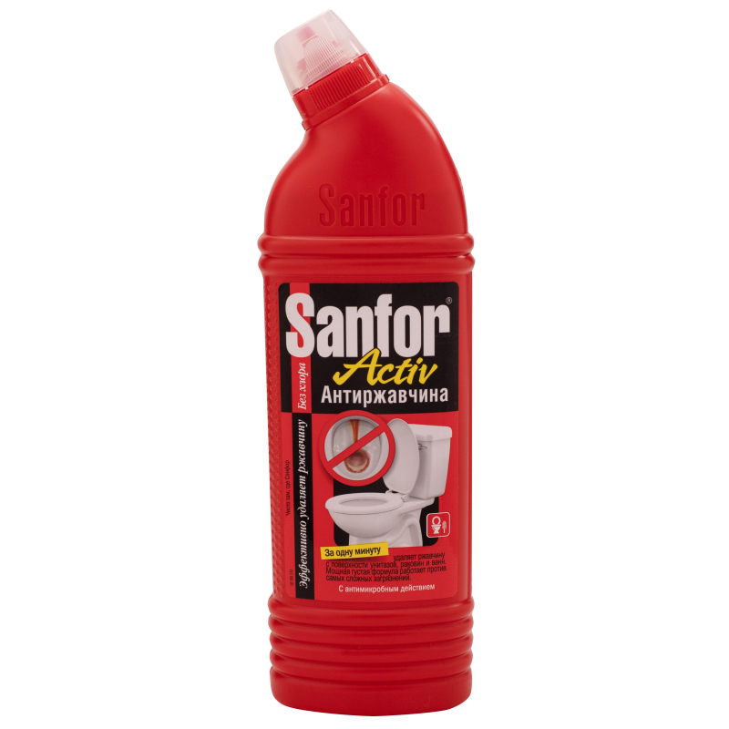 Средство для сантехники SANFOR active антиржавчина 750гр 1626518 Санфор ...