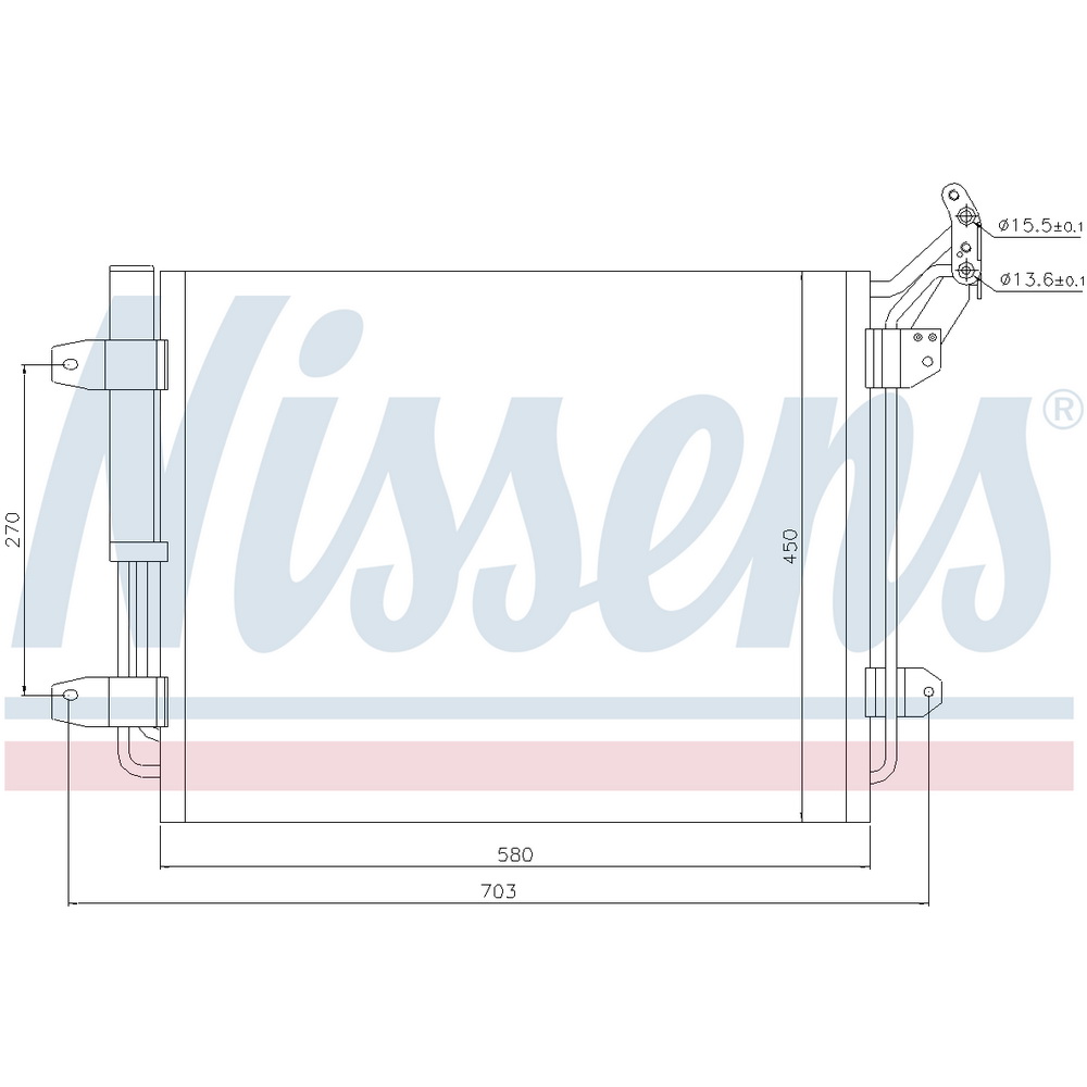 Радиатор кондиционера VW Tiguan NISSENS 940138 NISSENS артикул 940138 ...