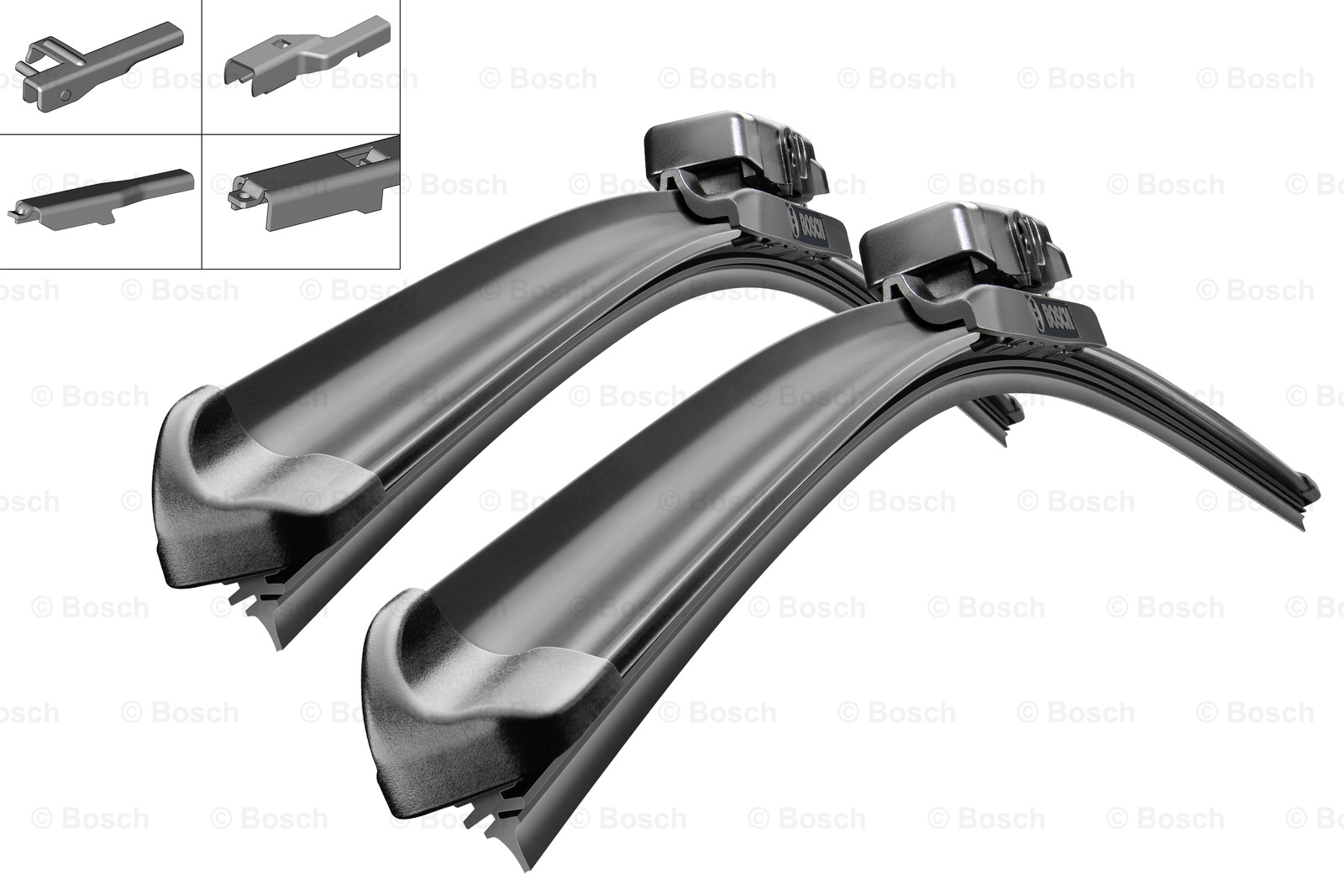 Щетка стеклоочистителя 650/400 мм бескаркасная комплект 2 шт BOSCH AERO ...