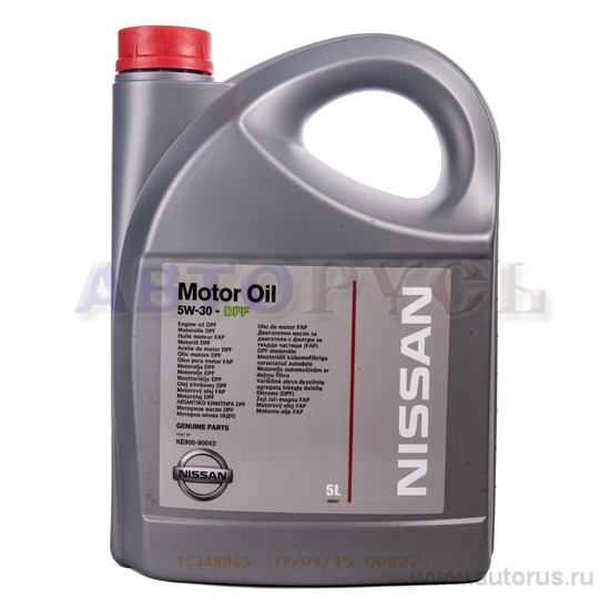 Масло моторное NISSAN 5W30 (5L) NISSAN артикул KE900-90043 - цена ...
