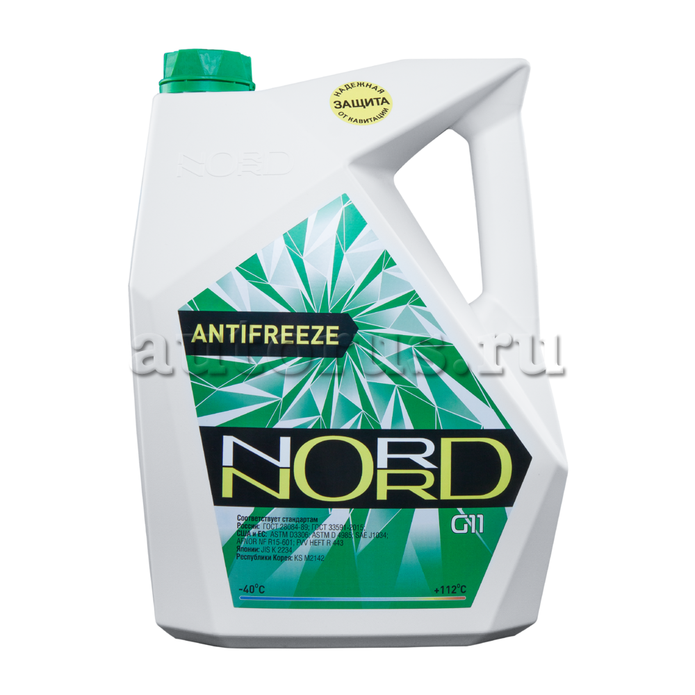 Антифриз NORD High Quality Antifreeze готовый -40C зеленый 10 кг NG 20492 NORD артикул NG 20492 ...