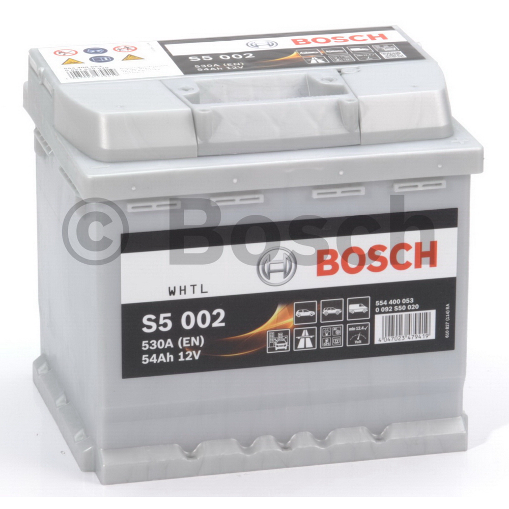 Аккумулятор BOSCH Silver Plus 54 А/ч обратная R+ 207x175x190 EN530 А ...
