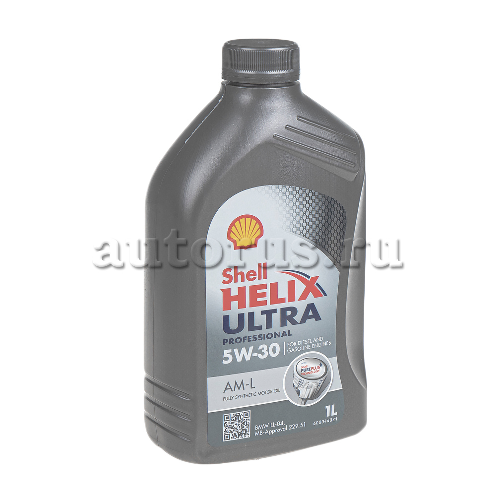 Масло моторное SHELL Helix Ultra Professional AM-L 5W-30 синтетическое 1 л 550046302 SHELL ...