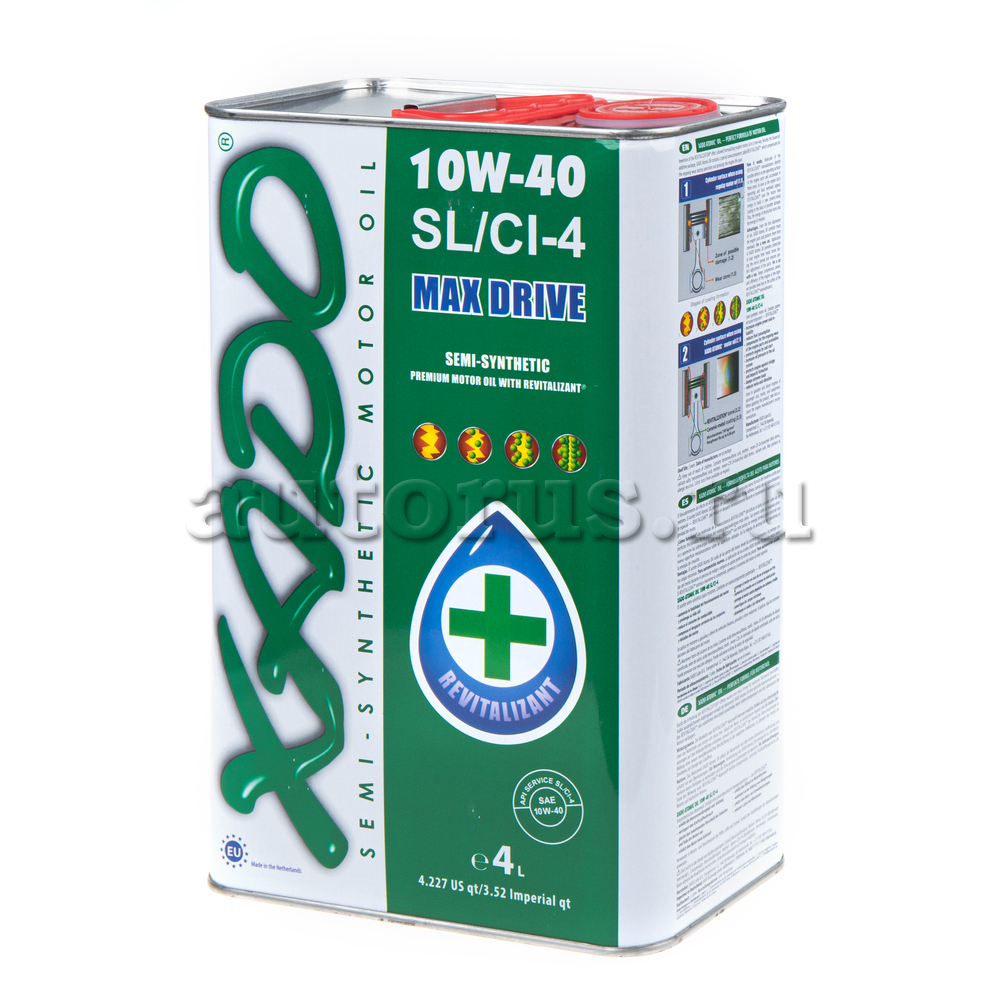 Масло моторное XADO Revitalizant SL/CI-4 10W-40 полусинтетическое 4 л XA 20209 XADO артикул XA ...
